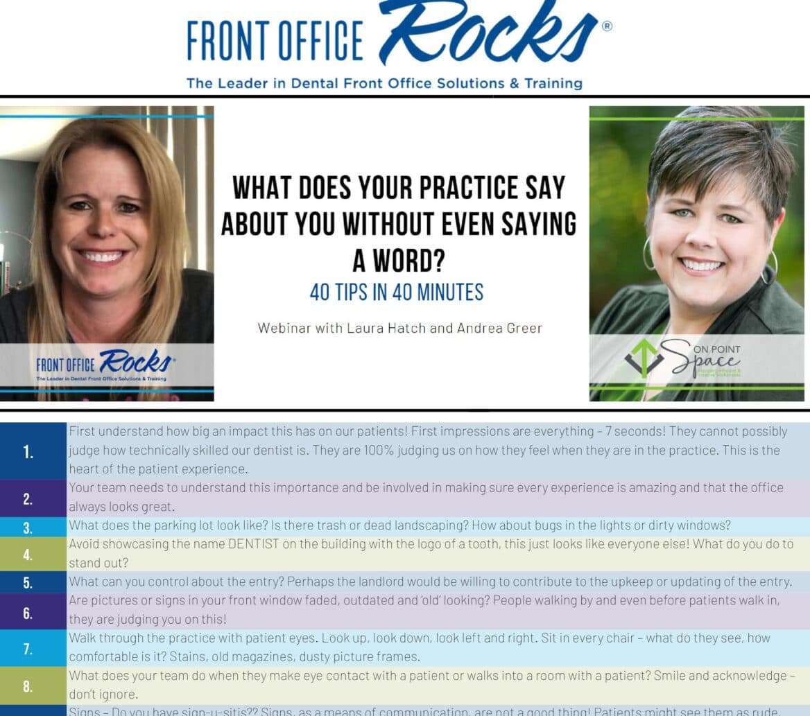 Dental Team Training | Front Office Rocks